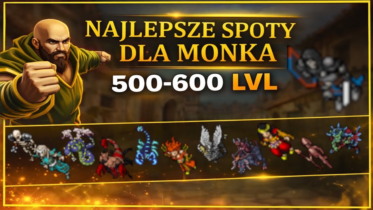 Tibia | Tier List of Monk hunting places for level 500-600 - YouTube