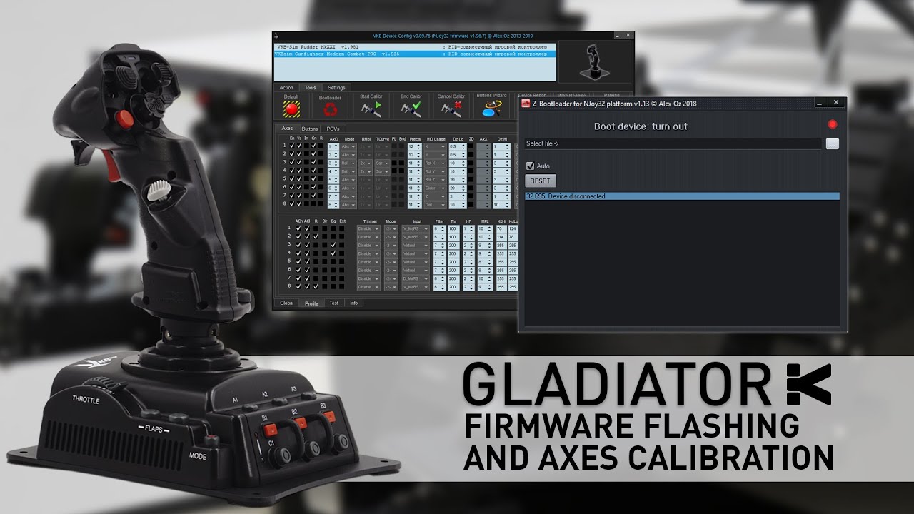 Gladiator-K Firmware Flashing and Axes Calibration - YouTube