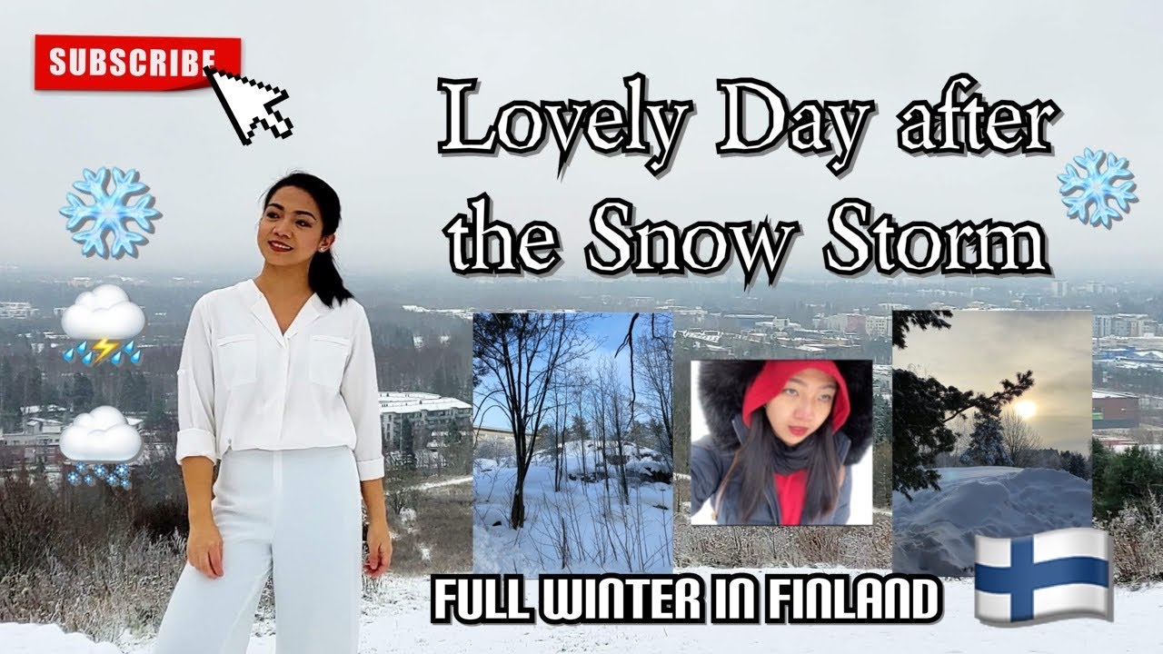 WINTER STORM in HELSINKI || JANUARY WINTER in FINLAND - YouTube