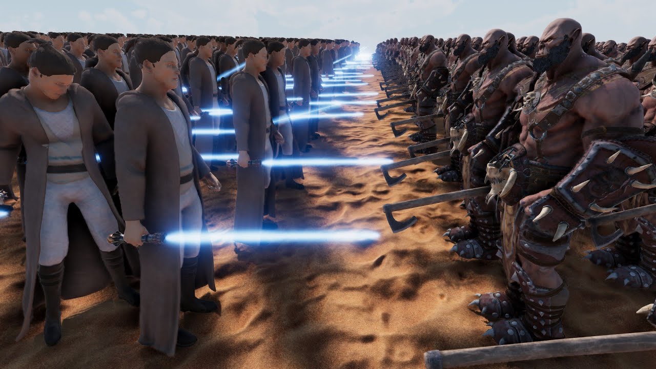 1,000 Laser Knights Vs 250,000 Orcs - Ultimate Epic Battle Simulator 2 ...