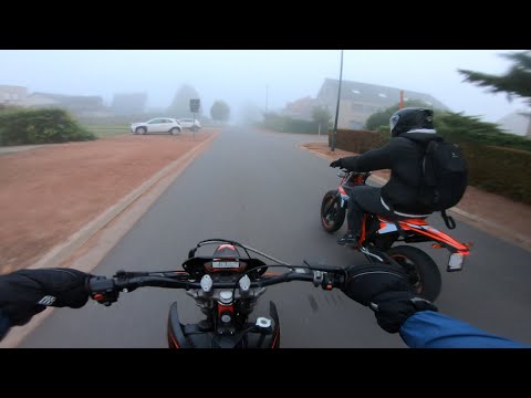 Freezing Morning Ride to School | Beta RR 50 POV