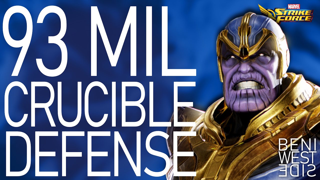 93 MIL TCP Opponent in Crucible | Marvel Strike Force - YouTube