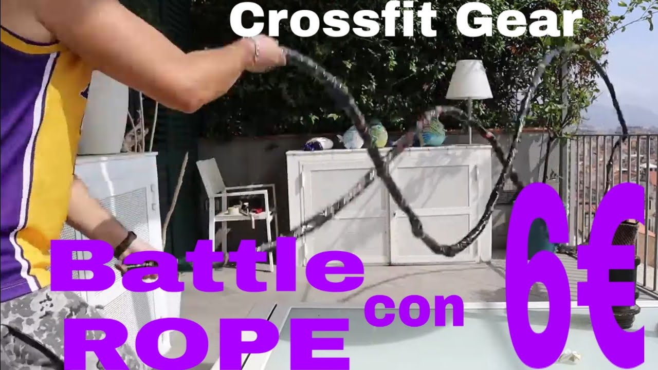 Battle Rope per allenamento funzionale e crossfit con soli 6€ home made ...