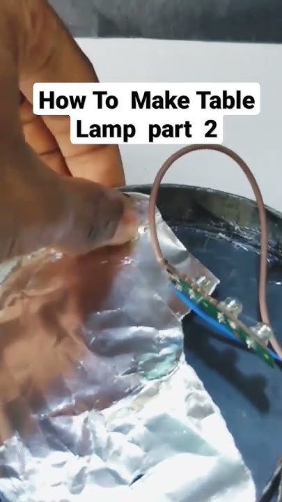 how to make table lamp PVC | part 1 ගෙදරදි table lamp එකක් හදමු | easy way - YouTube