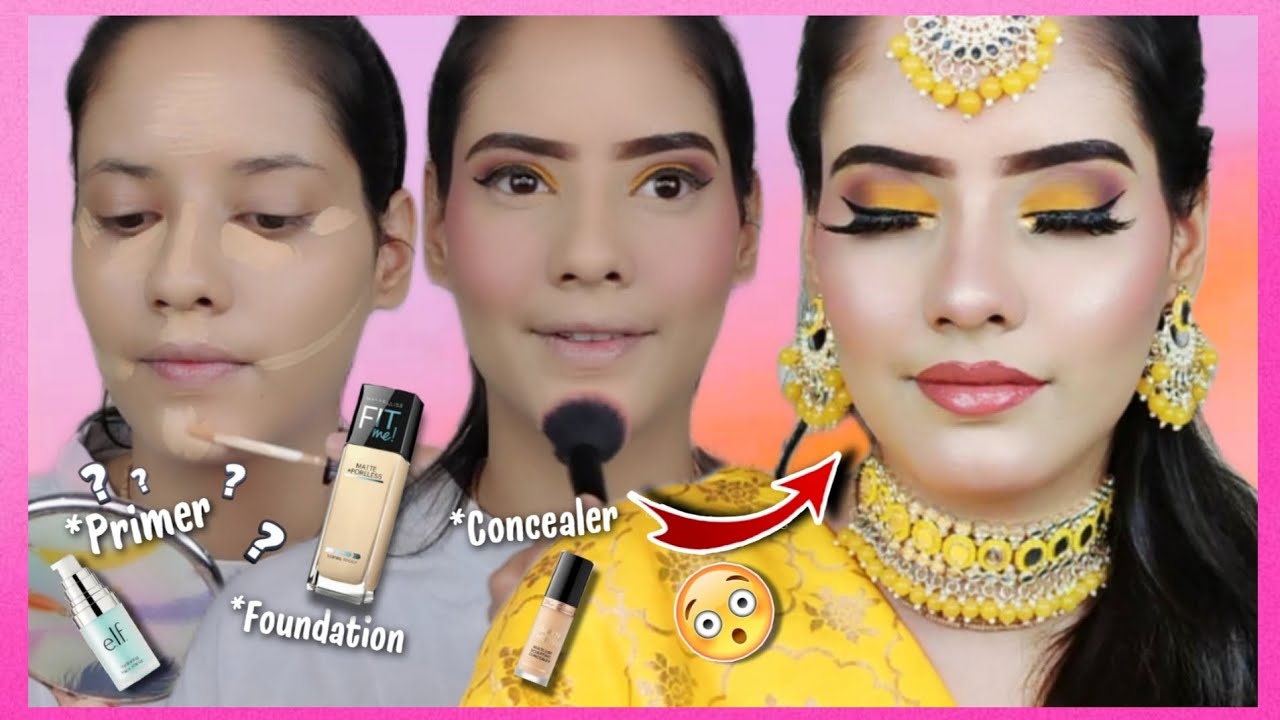 🌅🥵SUMMER 🏝️🌞 Special Haldi function makeup look 🌞☀️ SWEATPROF MAKEUP TUTORIAL - YouTube