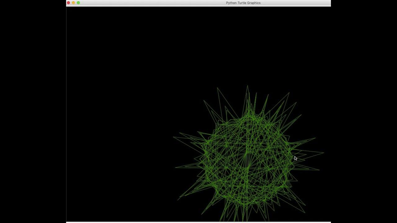Drawing Corona shape on Python using Python turtle in VS Code - YouTube