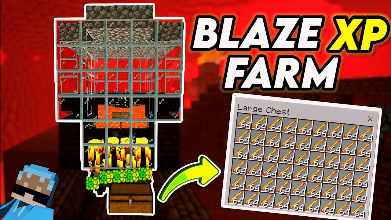 Shocking Easy Blaze XP + Rod Farm Technique 🤯 For Minecraft PE ...