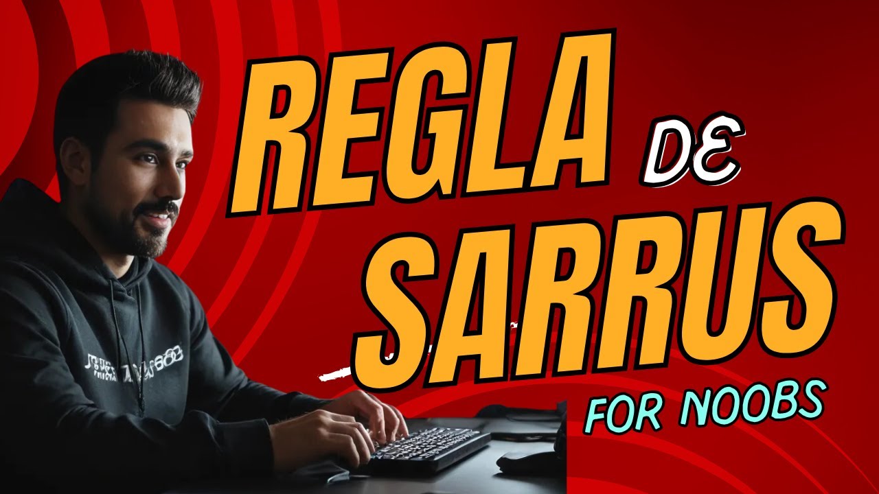 Determinante de una Matriz | Regla de SARRUS | 3x3 - YouTube