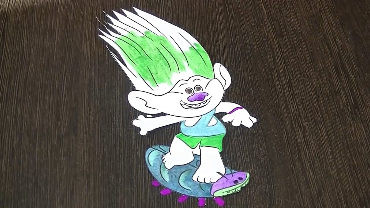 Trolls. Aspen Heitz - Coloring for kids - YouTube