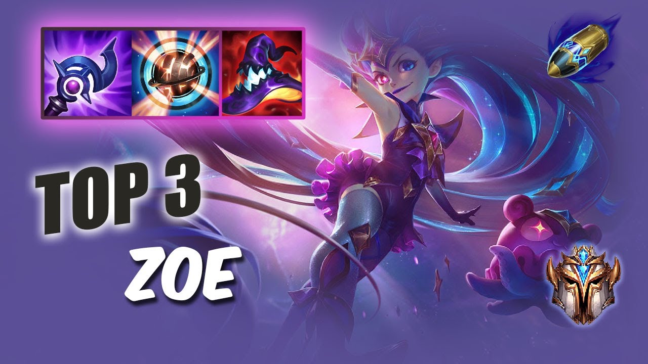 [Wild Rift] Zoe top 3 - S12 RUSH Challenger ranked game + build - YouTube