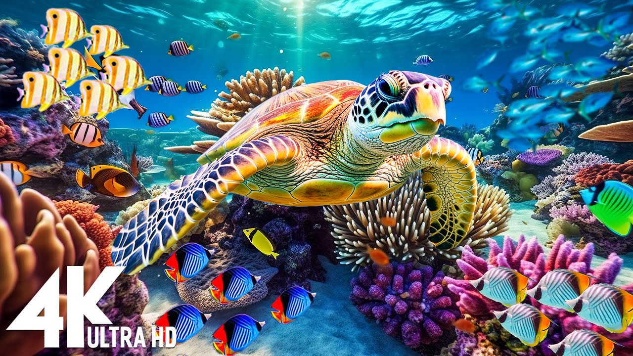 [NEW] 3HR Stunning 4K Underwater footage -Rare & Colorful Sea Life ...
