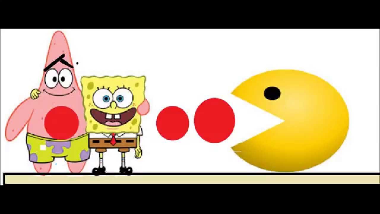 bob esponja vs pac man - YouTube