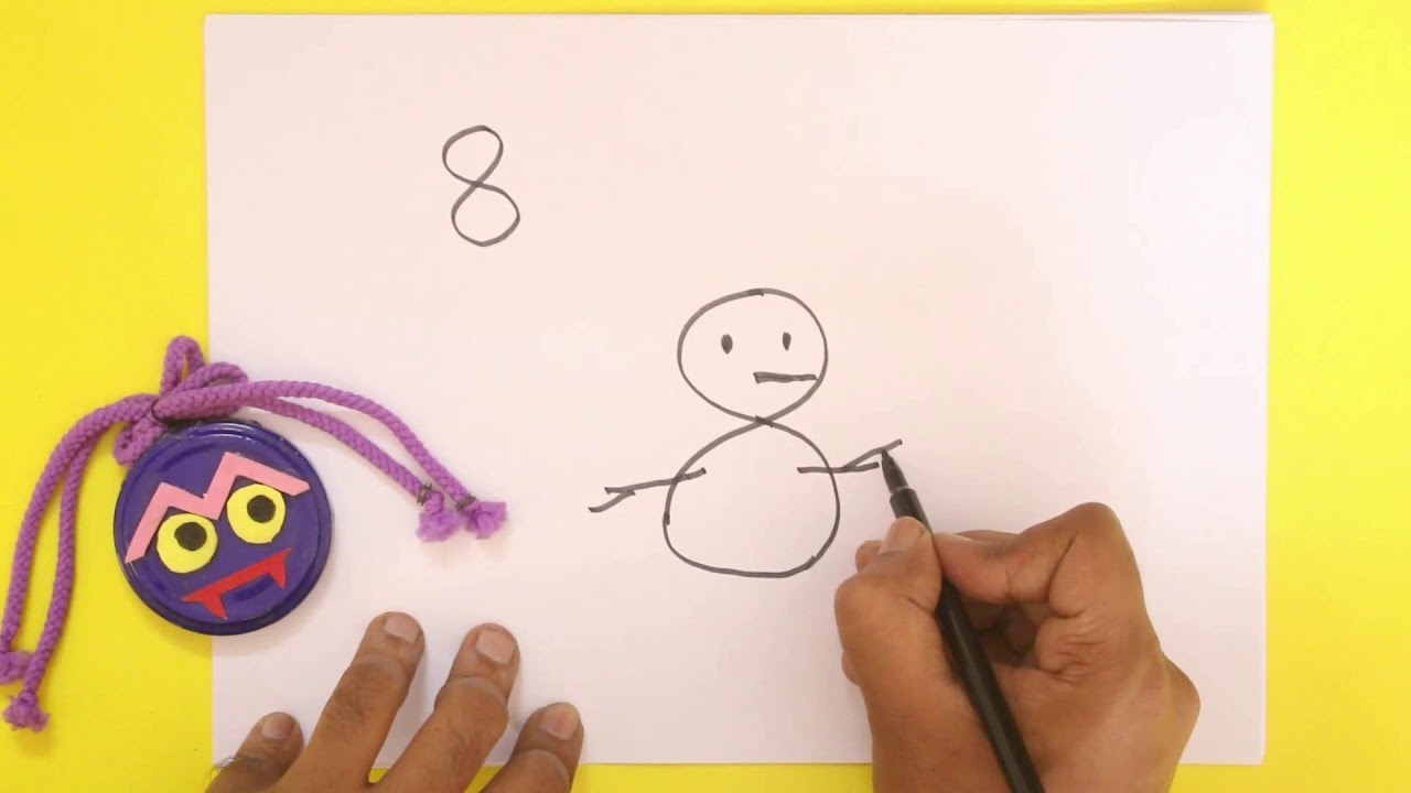 Fun way to learn number: 8 - YouTube