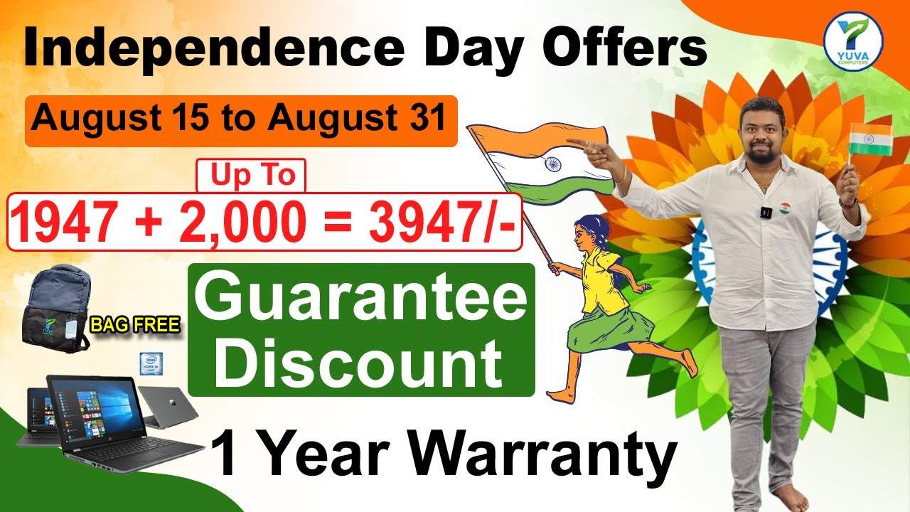 Independence Day Freedom Offer sale | upto 3947/- Guarantee discount | 1year warranty ...