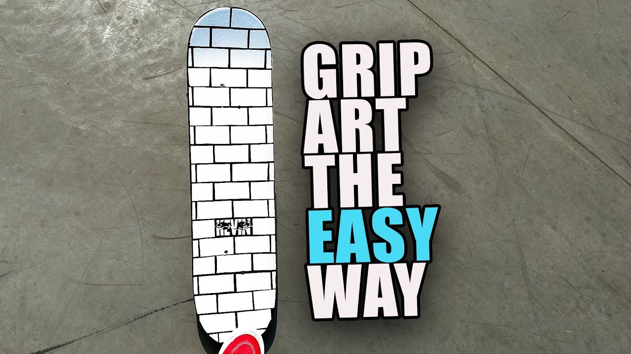 How I make Satisfying D.I.Y Grip tape Art - YouTube
