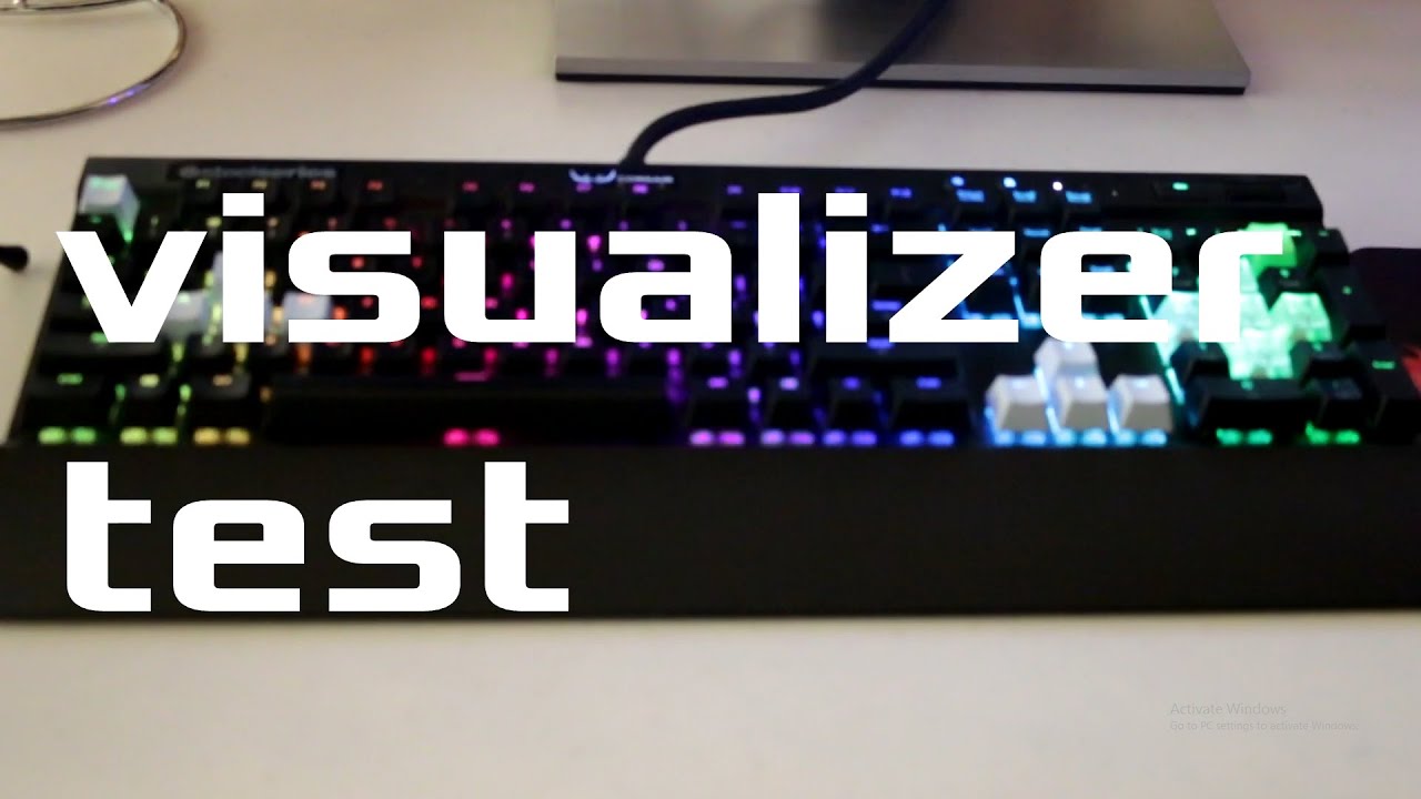 Corsair k70 RGB Visualizer test + Sound Test - YouTube