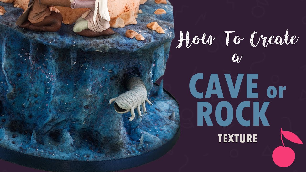How To Make A Rock Texture On A Cake | Tutorial | Cherry Basics - YouTube