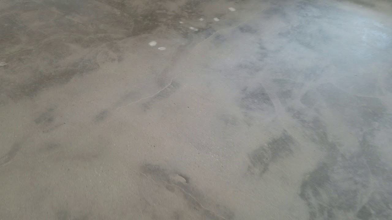 Crack and slurry fill with 100% solids epoxy and dry sand - YouTube