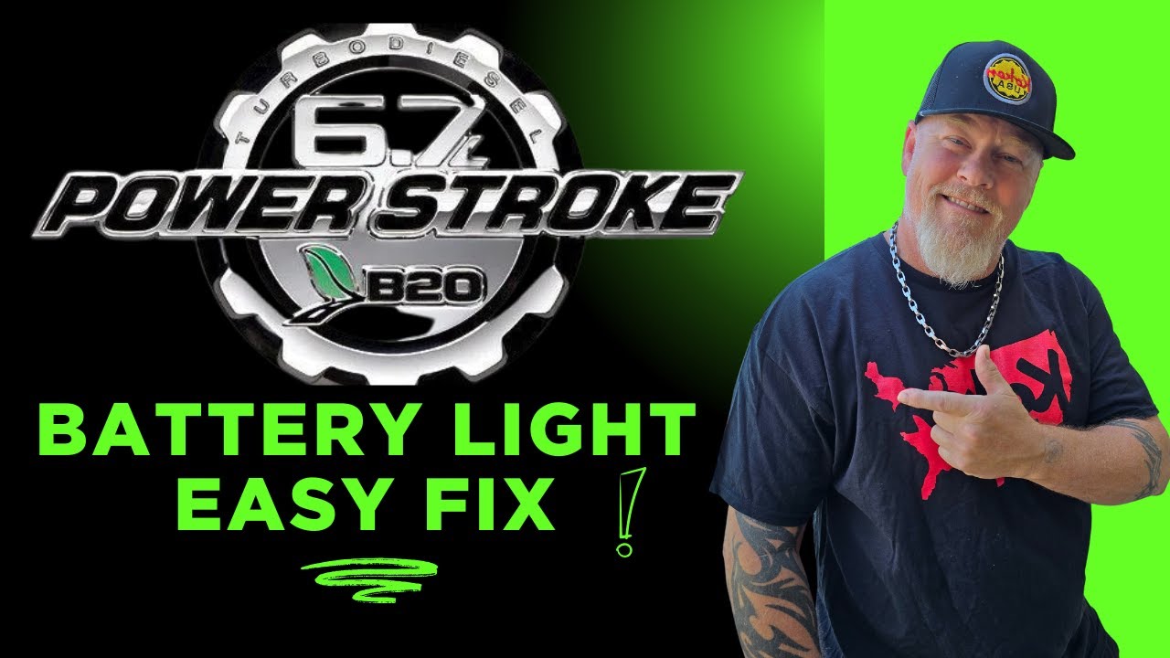 2018 6.7 Ford Powerstroke Battery Light On - YouTube