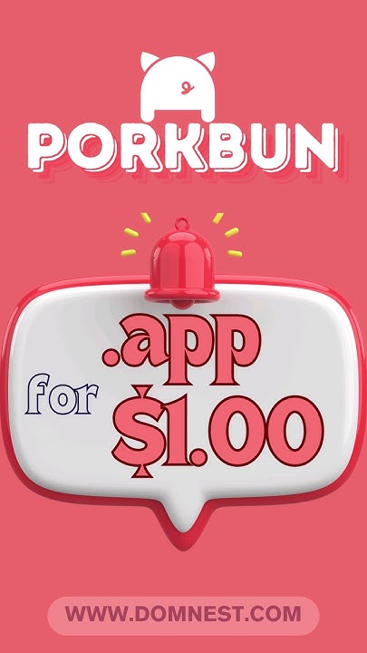 .APP Domain for Only $1! 🔥 (Limited Porkbun Offer) - YouTube