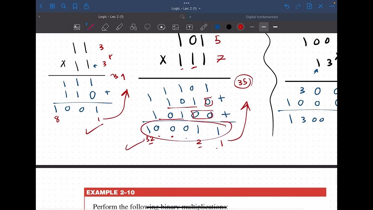 Logic - chapter 2 - Binary Multiplication & division - YouTube