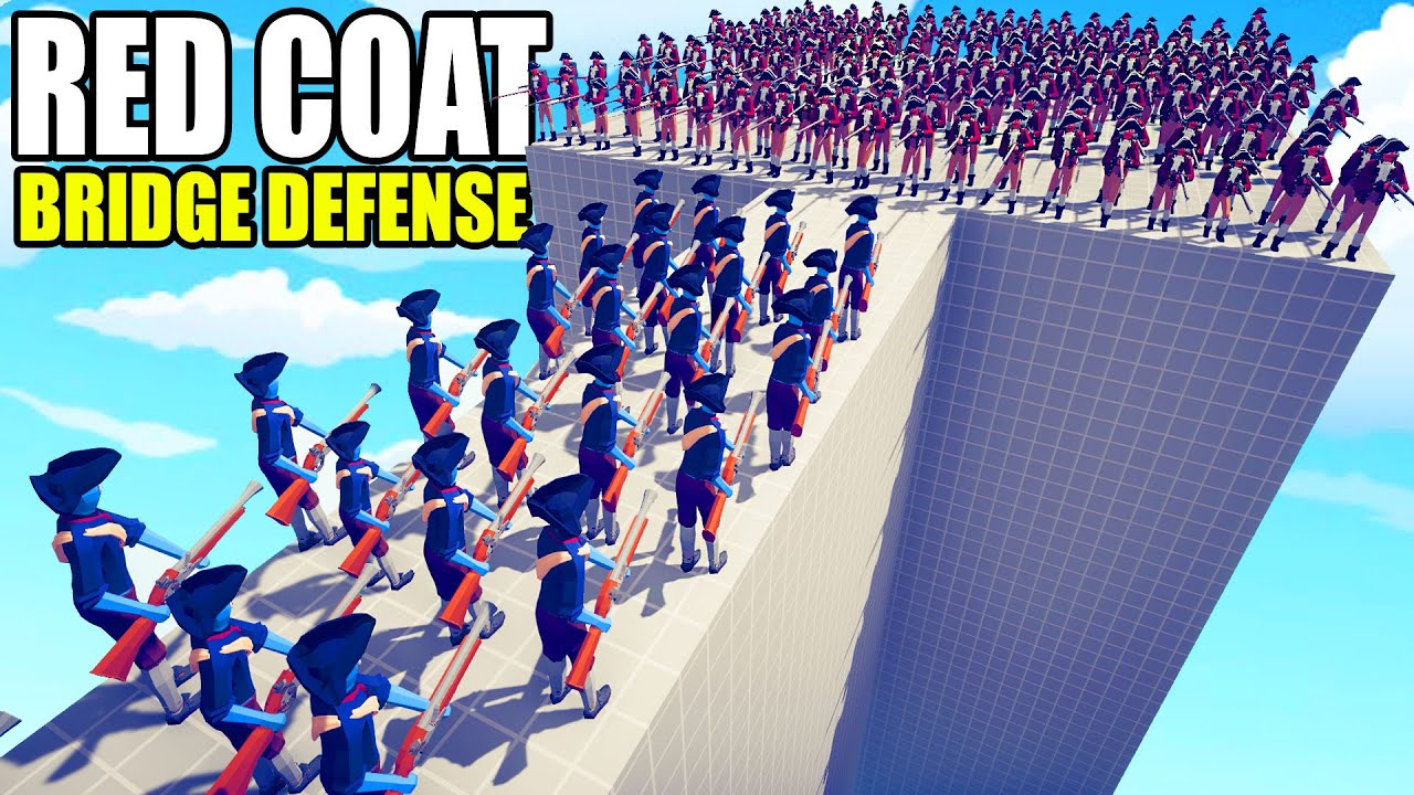 Can 100x RED COATS Hold Bridge Defense!? - TABS Totally Accurate Battle ...