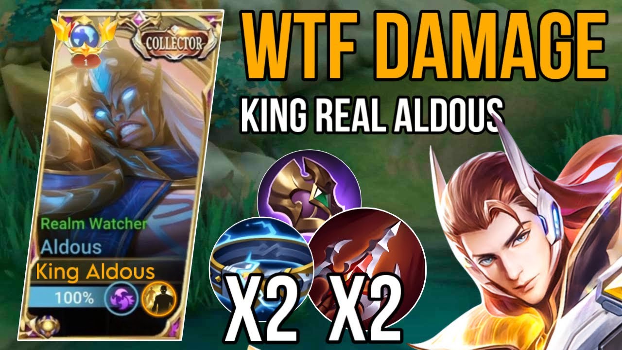 WTF DAMAGE REAL KING ALDOUS FULL DAMAGE + FULL BUILD 😱 | MOBILE LEGENDS ...