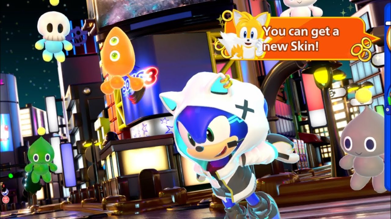 Neon Suit Sonic, Shadow, Metal Sonic Skins in Action - Sonic Rumble ...