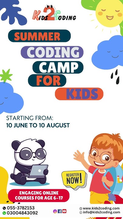 Exciting News! Summer coding camp for kids. - YouTube