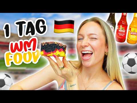 1 Tag nur die Deutschland Farben essen 🇩🇪⚽️| CARAMELLA