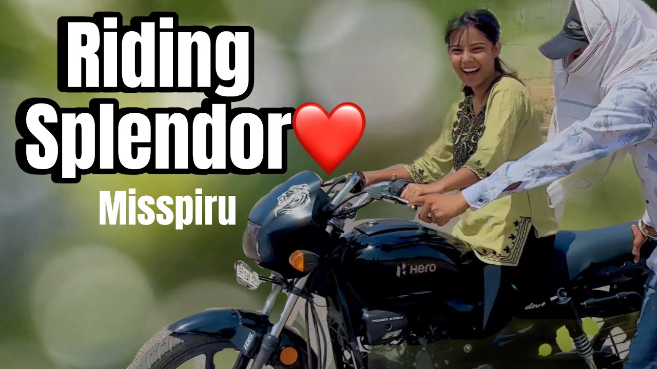 First time splendor riding😍😍challenge accept👍🏻 #riding #splendor #vlog ...