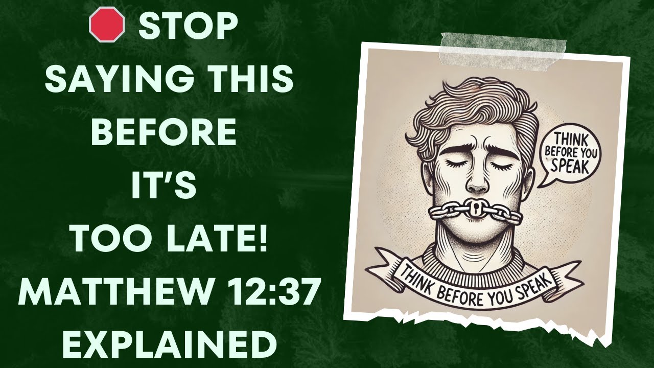📌 Matthew 12:37🤔| God’s Message! 🙌 | God’s Message Today - YouTube