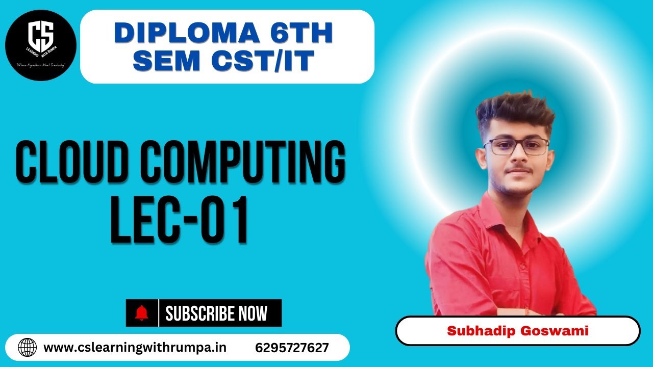 Introduction to Cloud Computing Diploma 6th Sem CST/ IT | By Subhadip Sir #wbscte # ...