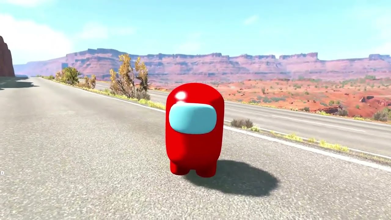 AMONG US + BEAMNG DRIVE