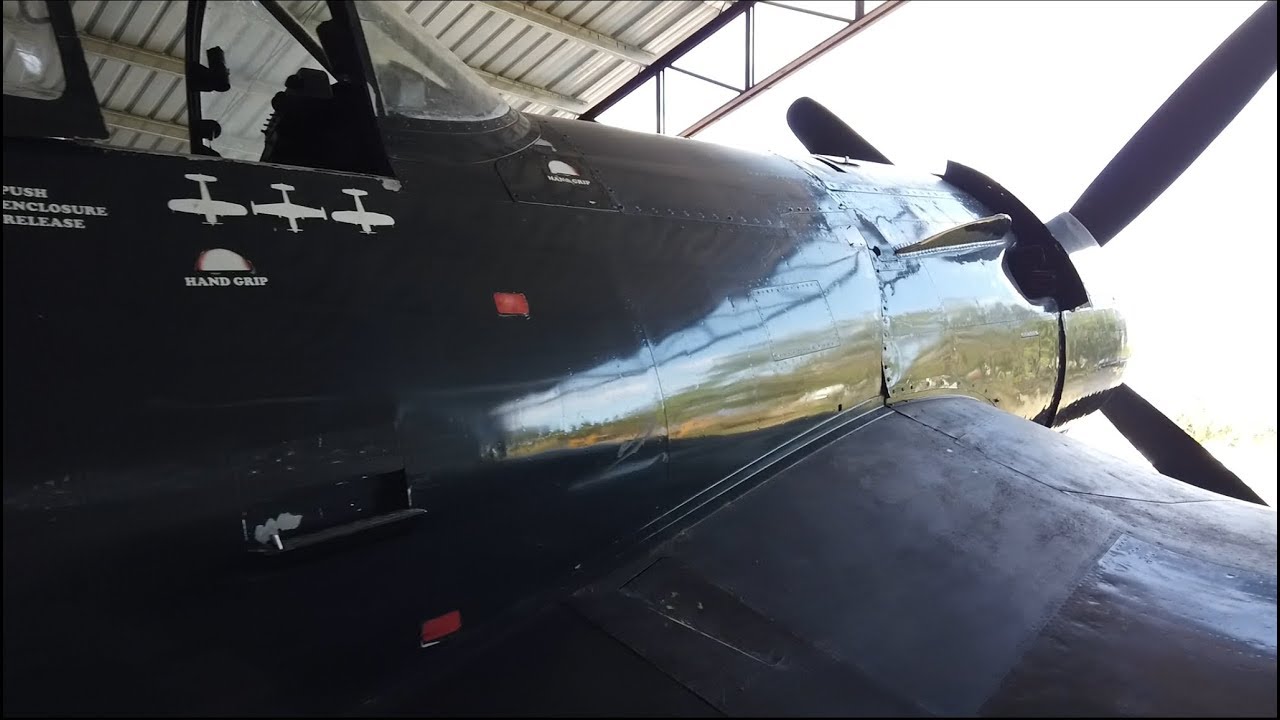 F4U-5N Corsair FAH 609 Honduran Air Force Walkaround Video. Dji Osmo ...