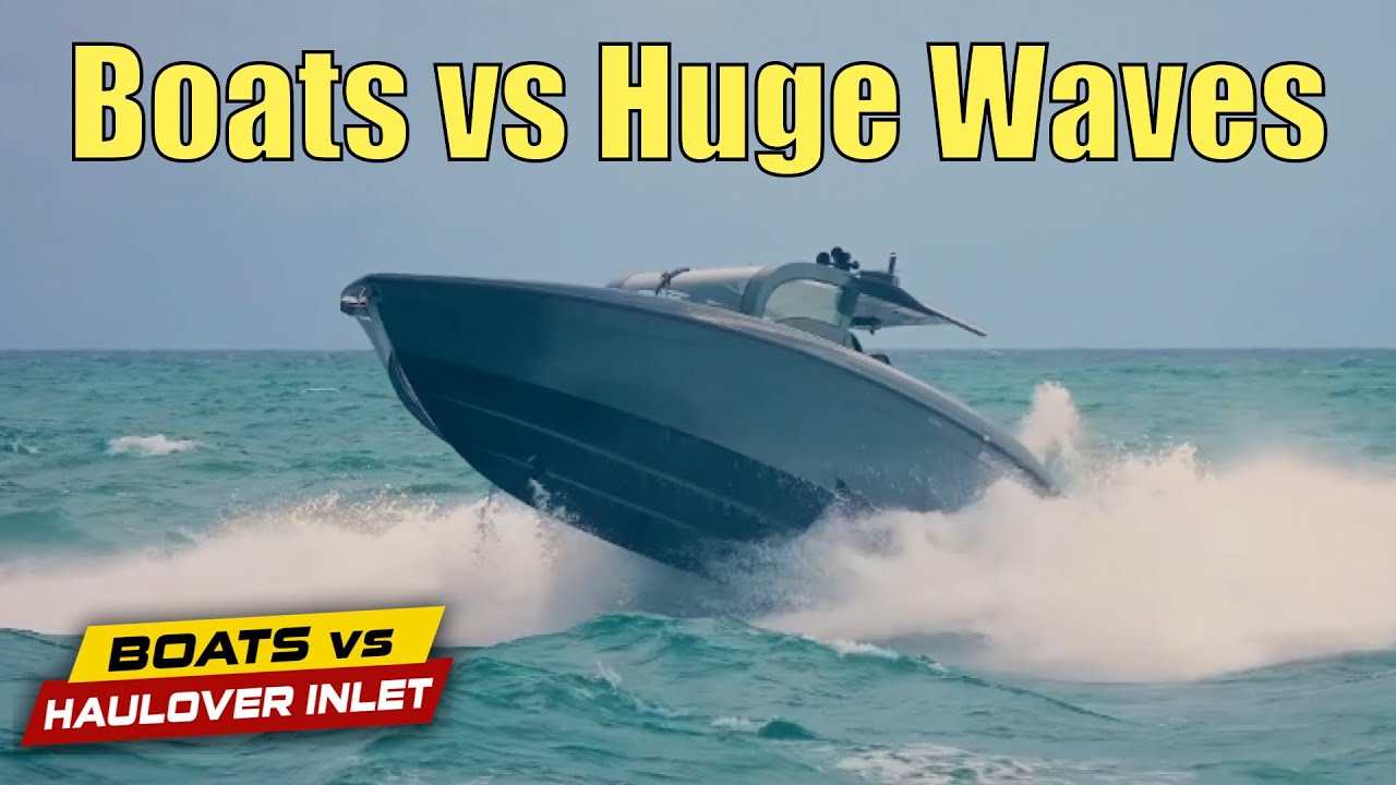 Winter Storms Bring Huge Waves To Haulover! | Boats vs Haulover Inlet ...