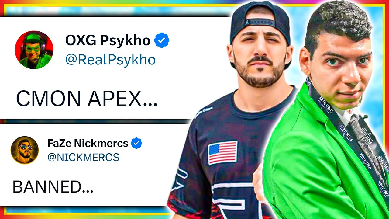 Apex Pros MAD at PATCH NOTES for Season 18... Nickmercs BANS Apex Pros ...