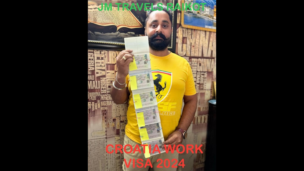 CROATIA WORK VISA STICKER 2024// CROATIA VISA RECEVIED 2024 - YouTube