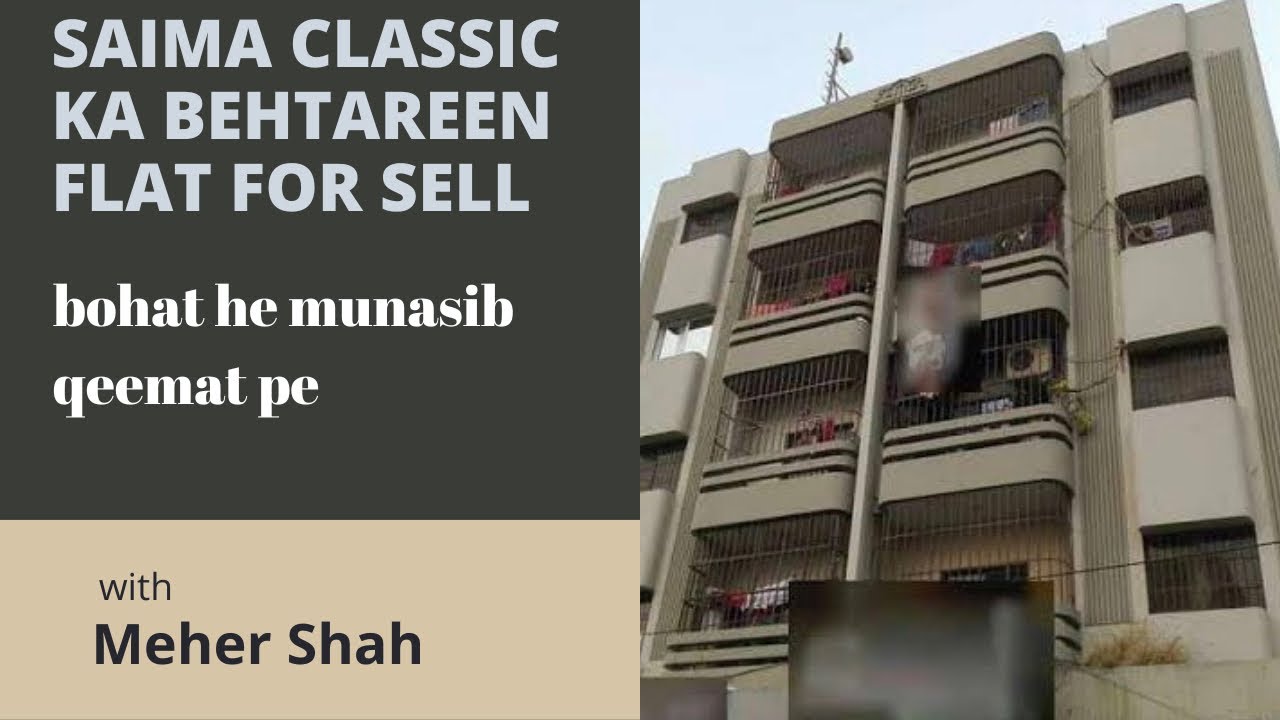 Saima classic 3 bed dd flat for sell - YouTube