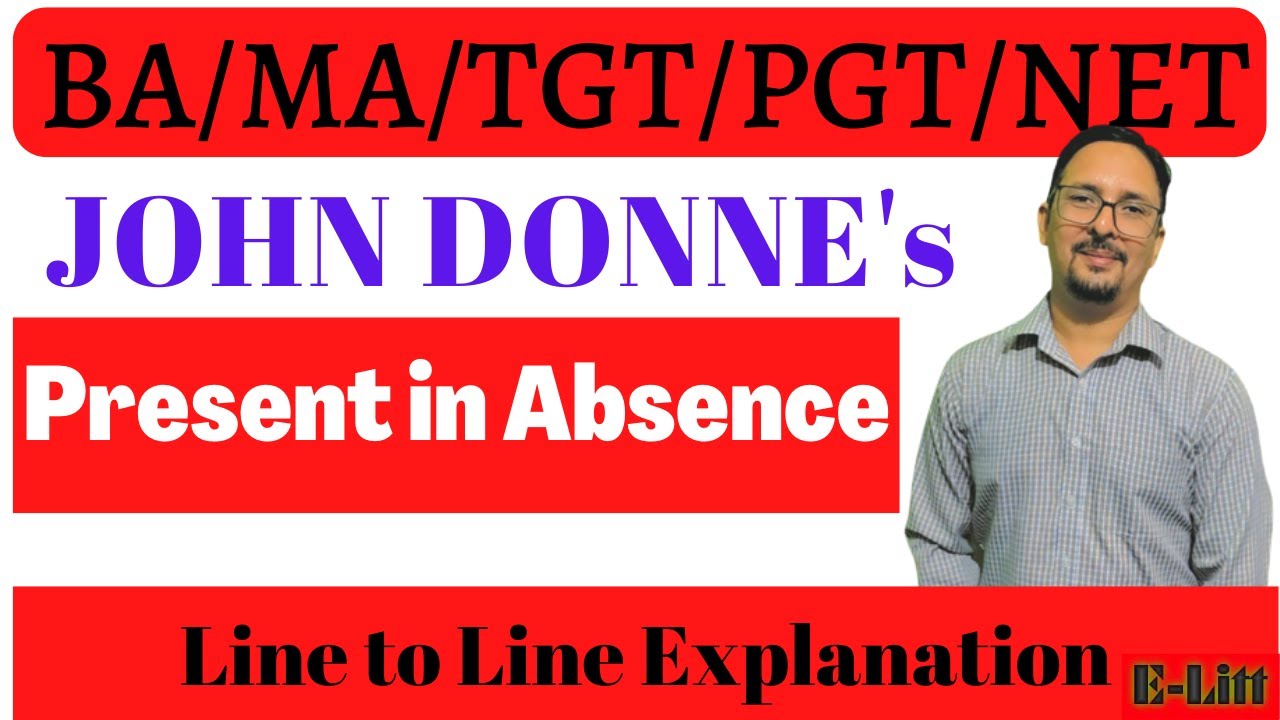 John Donne's Present in Absence - YouTube