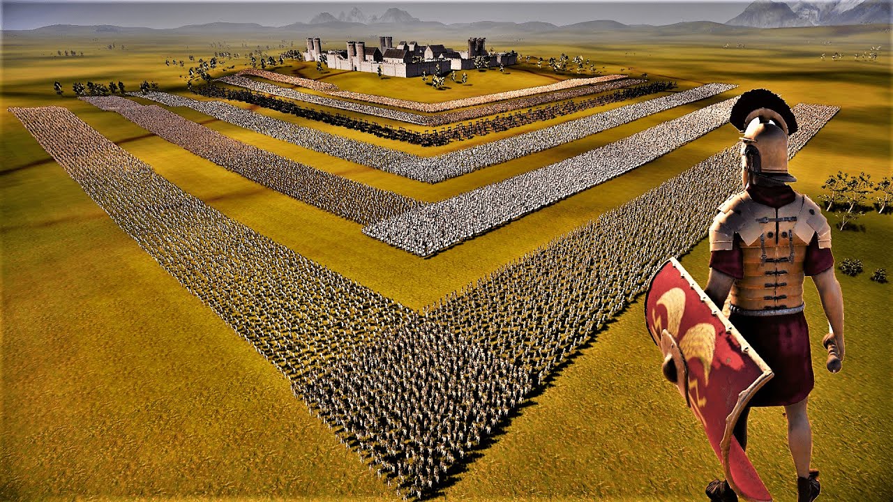 Biggest Siege of Medieval Fortress by 1 Million Imperial Roman Army ...