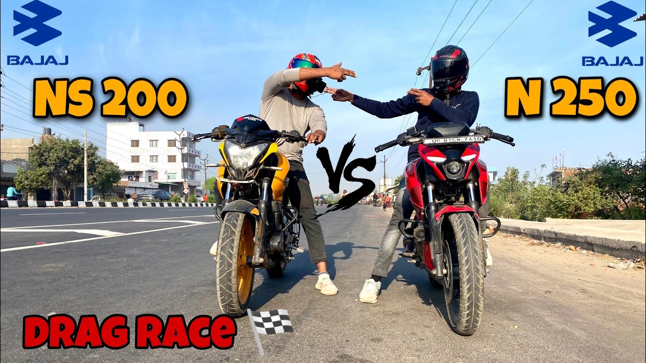 Bajaj Pulsar N250 VS Bajaj Pulsar Ns200 Top End | Short Race | Best ...