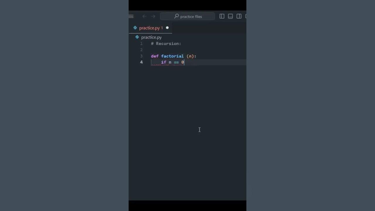 Recursion Python Pythonprogrammingcodinglearnpython Pythonforbeginners Youtube