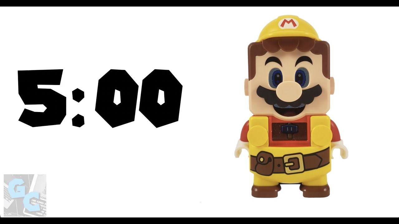 5 Minute Countdown Timer - LEGO Super Mario - Builder Mario Power-Up ...