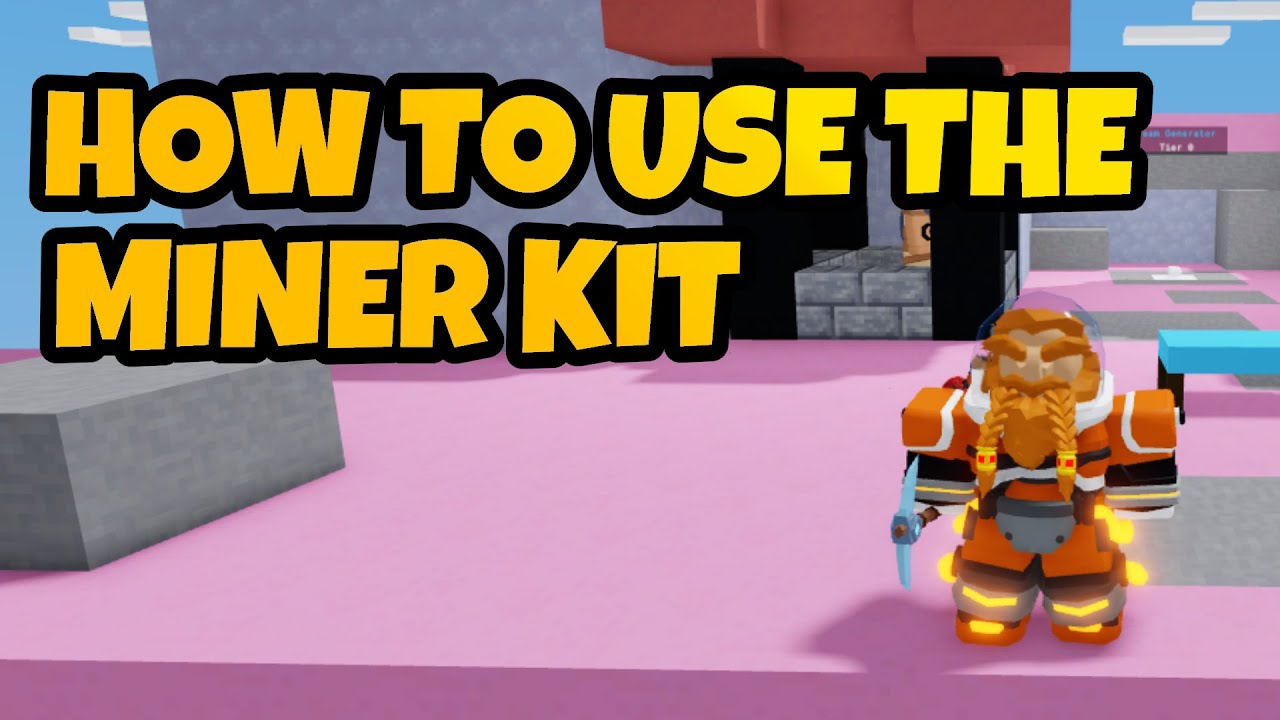 How to use the Miner Kit in Roblox Bedwars - YouTube