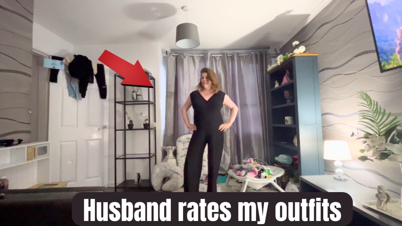 Try on haul husband rates my outfit. - YouTube