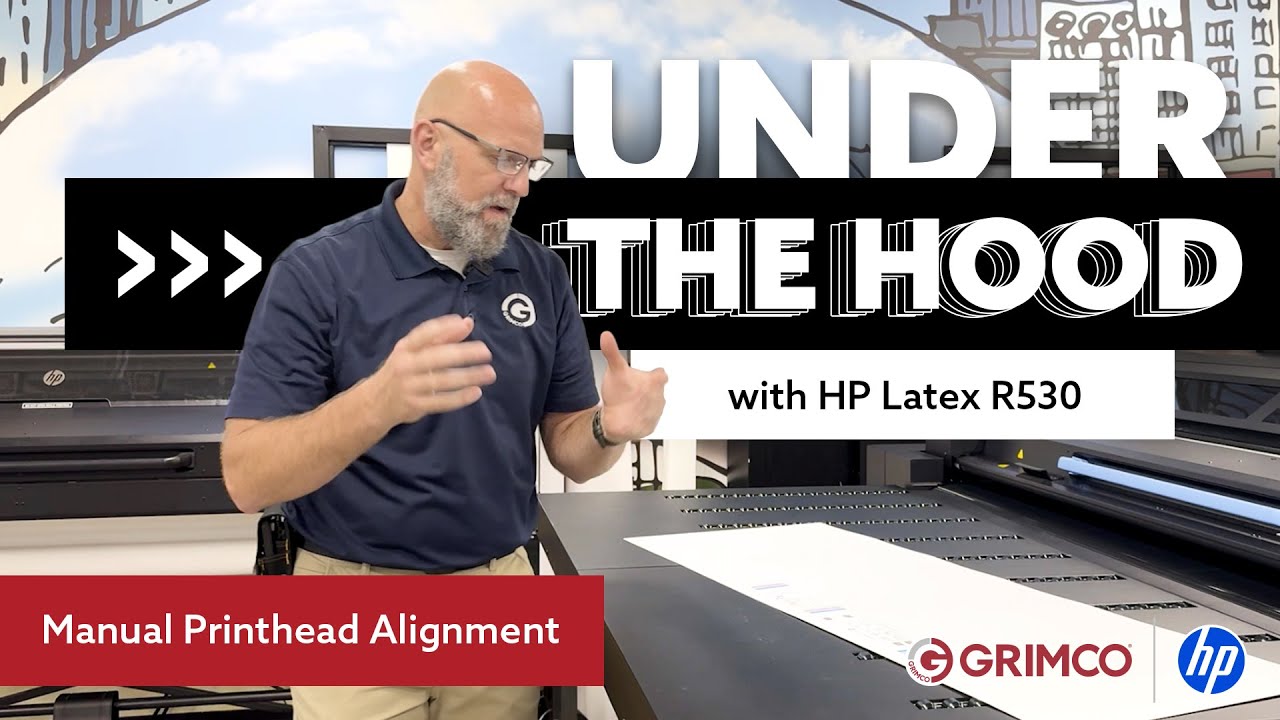How to Do Manual Printhead Alignment on HP Latex R530 | Compare it to ...