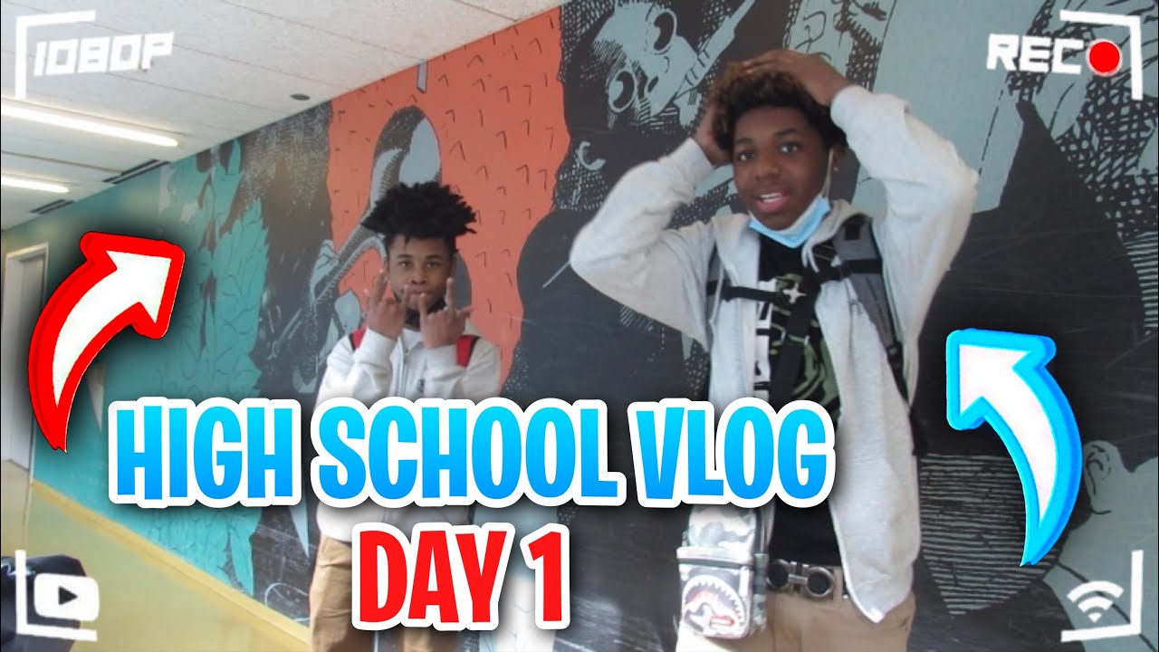 HIGH SCHOOL VLOG DAY 1😂💕 - YouTube