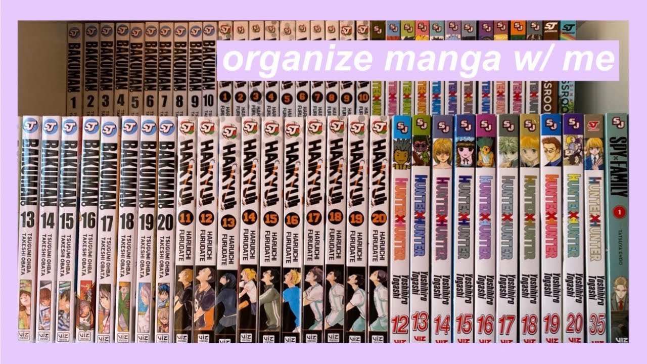 reorganizing my manga collection ... again - YouTube
