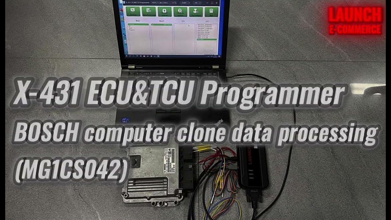 Launch X431 ECU TCU Programmer Clone BOSCH MG1CS042 Data - YouTube